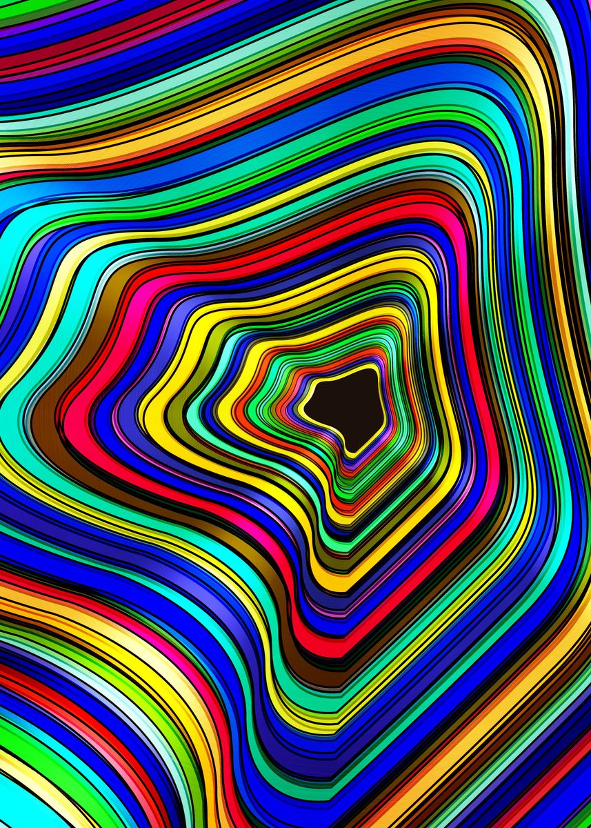 'Fluidity' Poster by Athar Art House | Displate