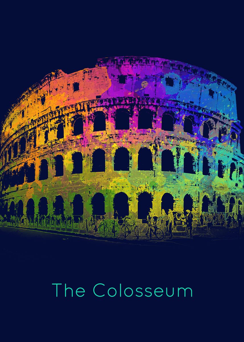'The Colosseum' Poster, picture, metal print, paint by Seraphine | Displate