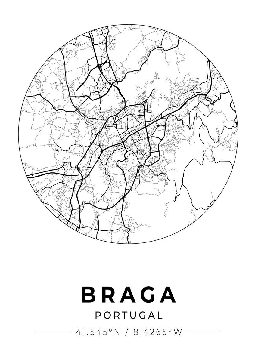 'Braga Portugal' Poster by Conceptual Photography | Displate