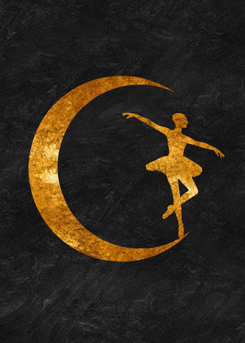 'Moon Ballerina' Poster, picture, metal print, paint by Magicmight ...