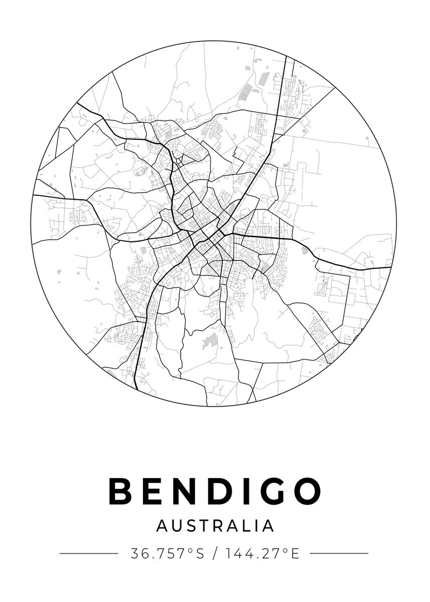 'Bendigo Australia' Poster, picture, metal print, paint by Conceptual ...