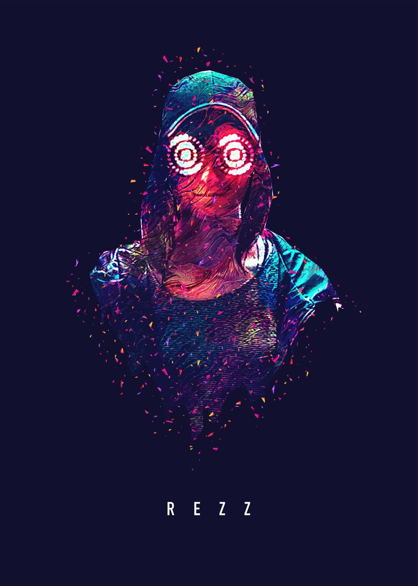 'REZZ' Poster, picture, metal print, paint by Most Popular Cult posters ...