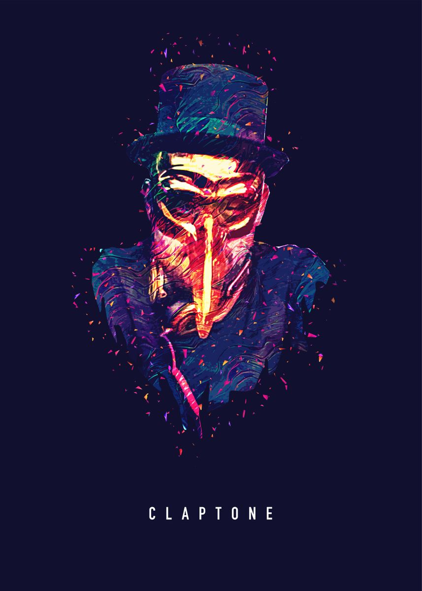 'Claptone' Poster, picture, metal print, paint by Most Popular Cult ...