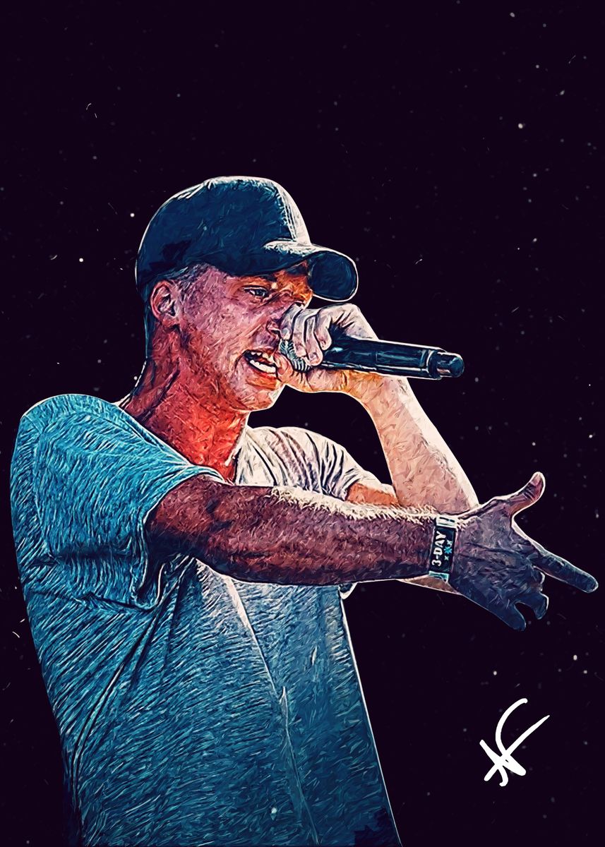 'NF' Poster, picture, metal print, paint by SA KE | Displate