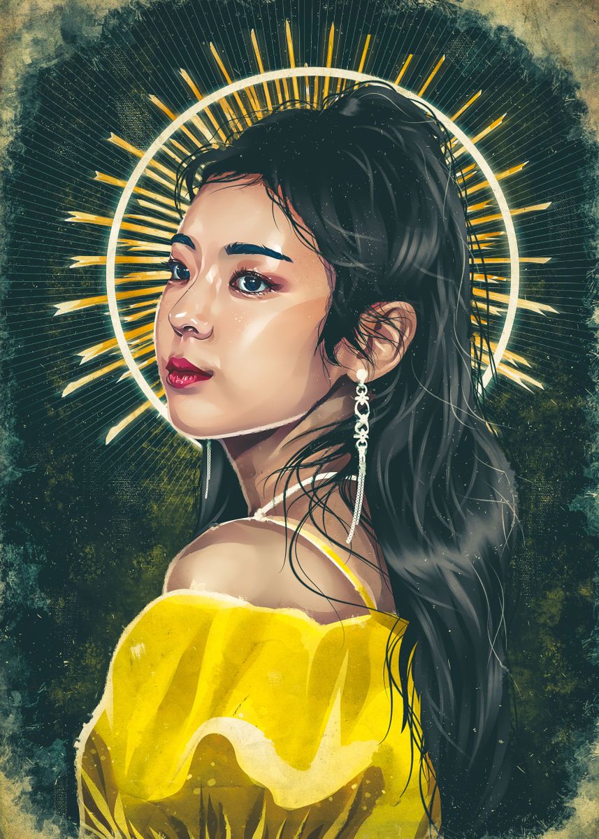 'ITZY LIA ' Poster, picture, metal print, paint by Marlowe Art | Displate