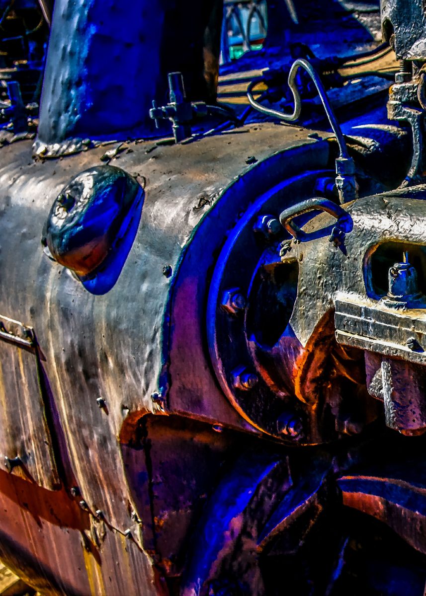 'Steam Engine Parts Left' Poster by Art Ofphotos | Displate