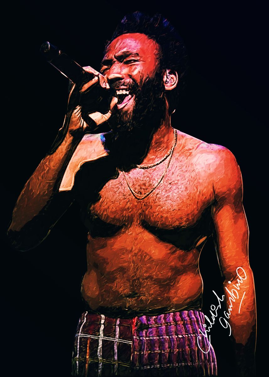 'Childish Gambino' Poster, picture, metal print, paint by SA KE | Displate