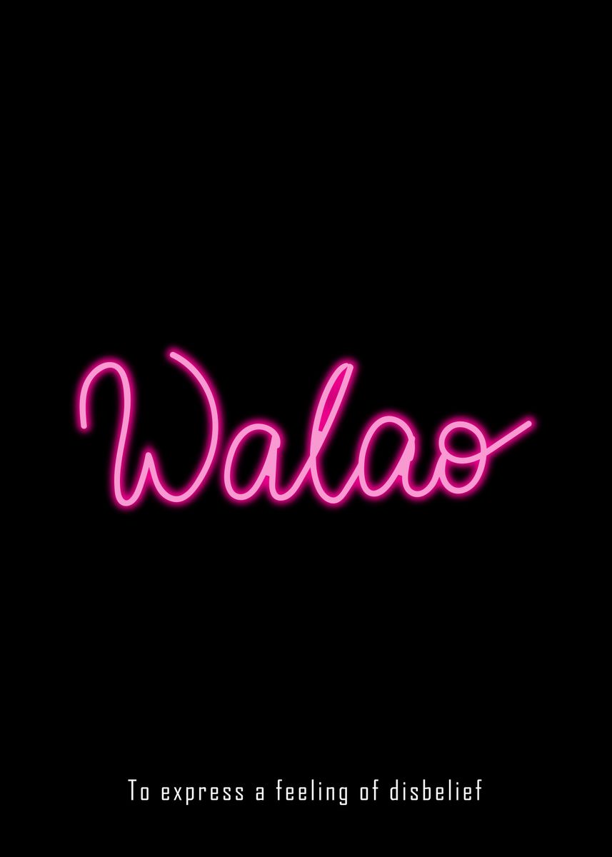 'Walao' Poster by Hannah Liew | Displate