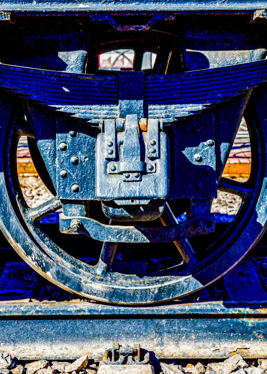 'Black Wheel Of Old Train' Poster, picture, metal print, paint by Art ...