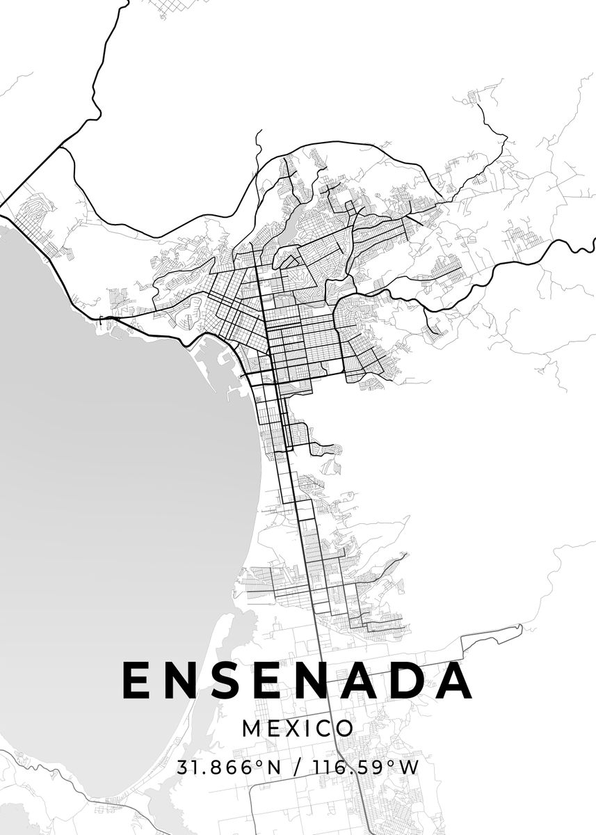 'Ensenada Mexico' Poster, picture, metal print, paint by Conceptual ...