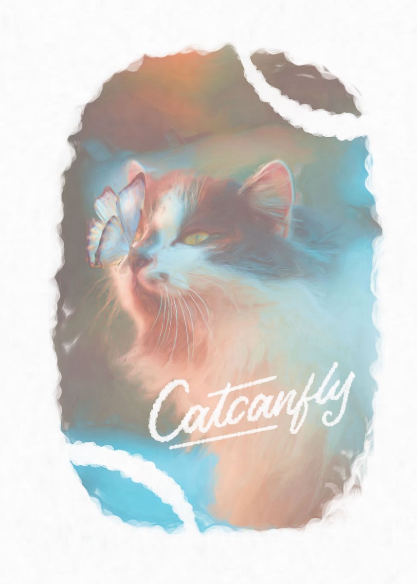 'Cat can fly ' Poster, picture, metal print, paint by Dian Angga ...