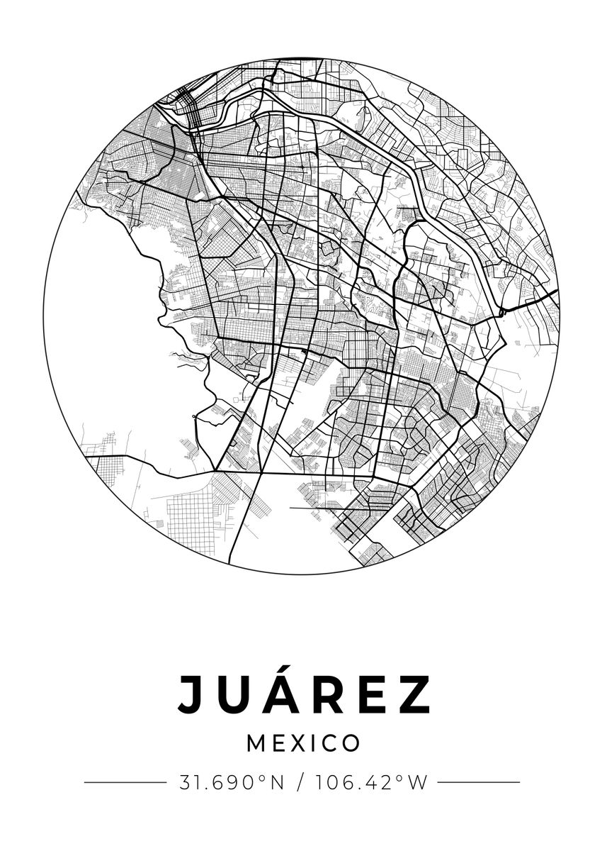 'Juarez Mexico' Poster, picture, metal print, paint by Conceptual ...