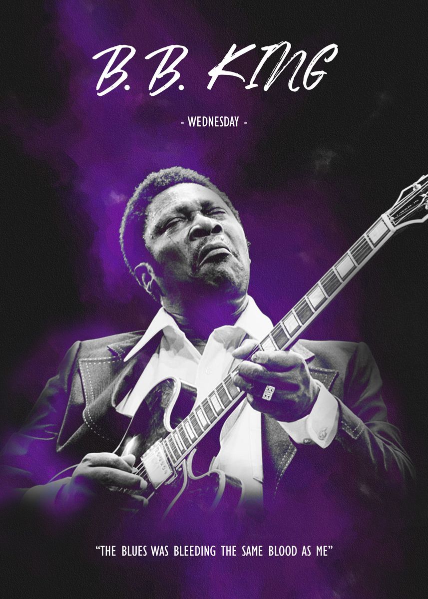 'BB King' Poster, picture, metal print, paint by Claudio Bolgiani ...
