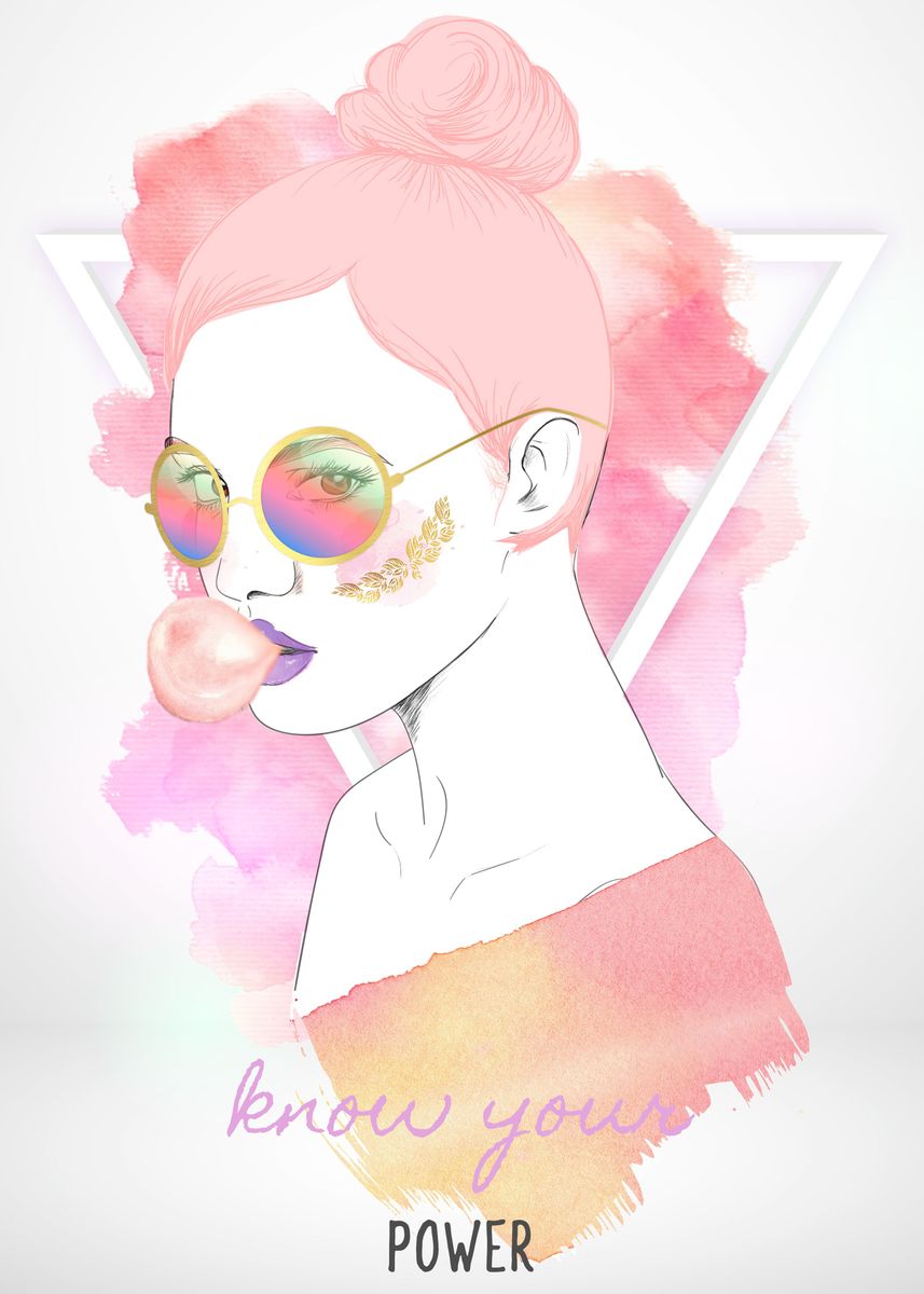 'Know your power' Poster by Lucky Art | Displate