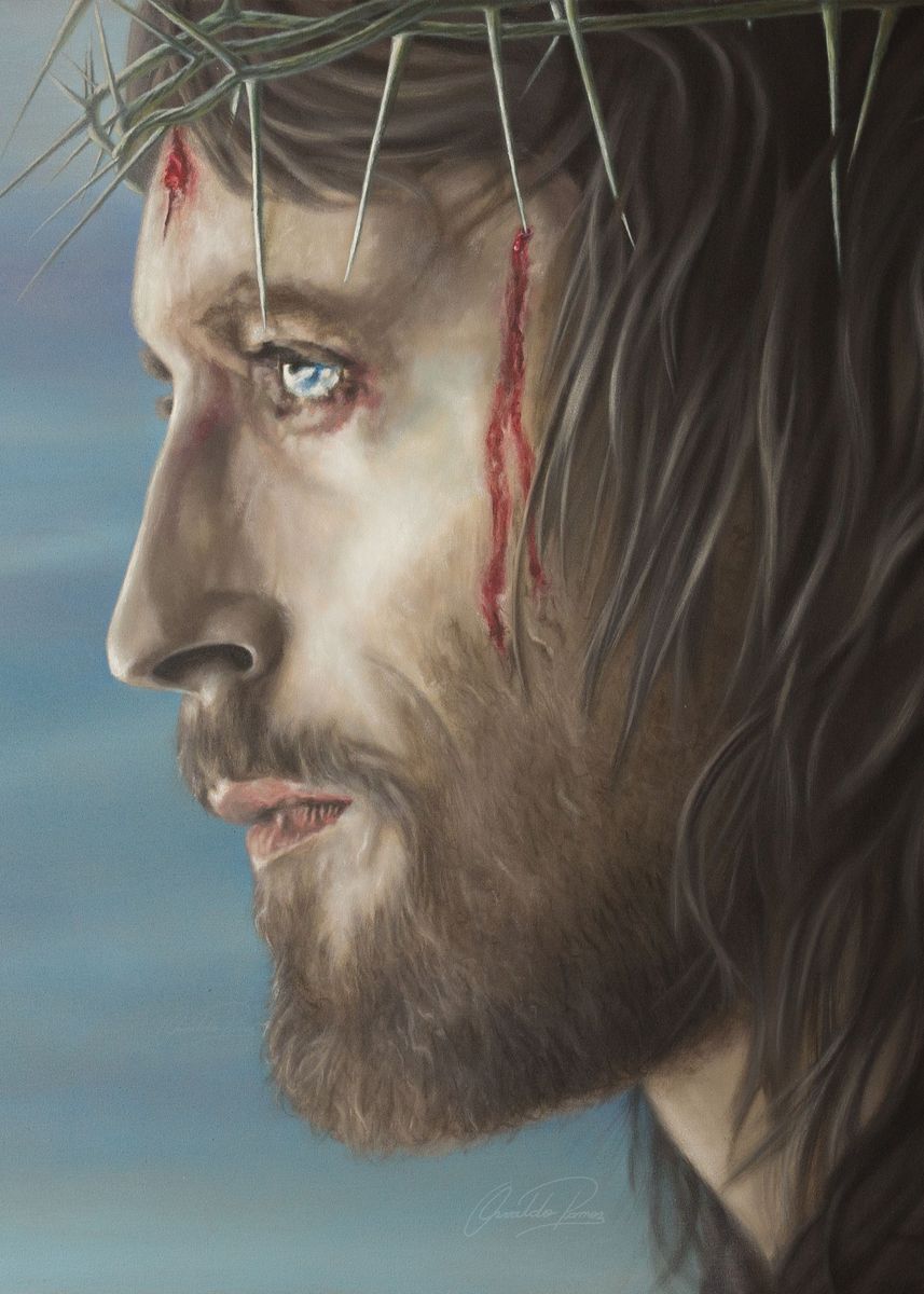 'JESUS OF NAZARETH' Poster, picture, metal print, paint by Osvaldo ...