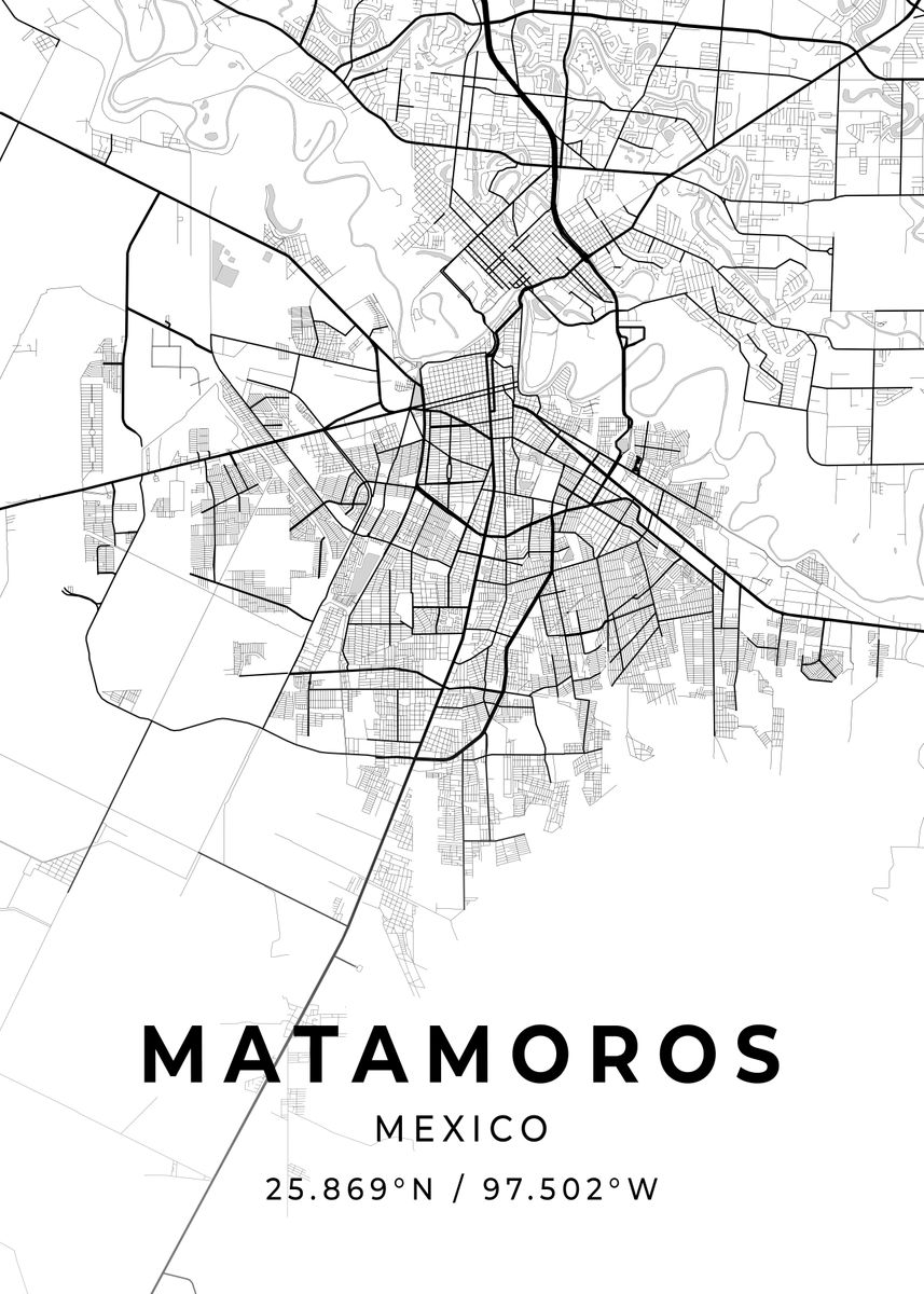 'Matamoros Mexico' Poster, picture, metal print, paint by Conceptual ...
