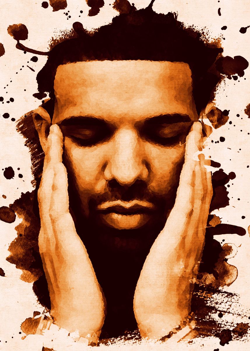 'Drake' Poster, picture, metal print, paint by Andersen Dante | Displate