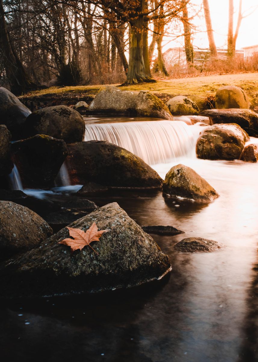 'Waterfall' Poster, picture, metal print, paint by Jamie Stadale | Displate