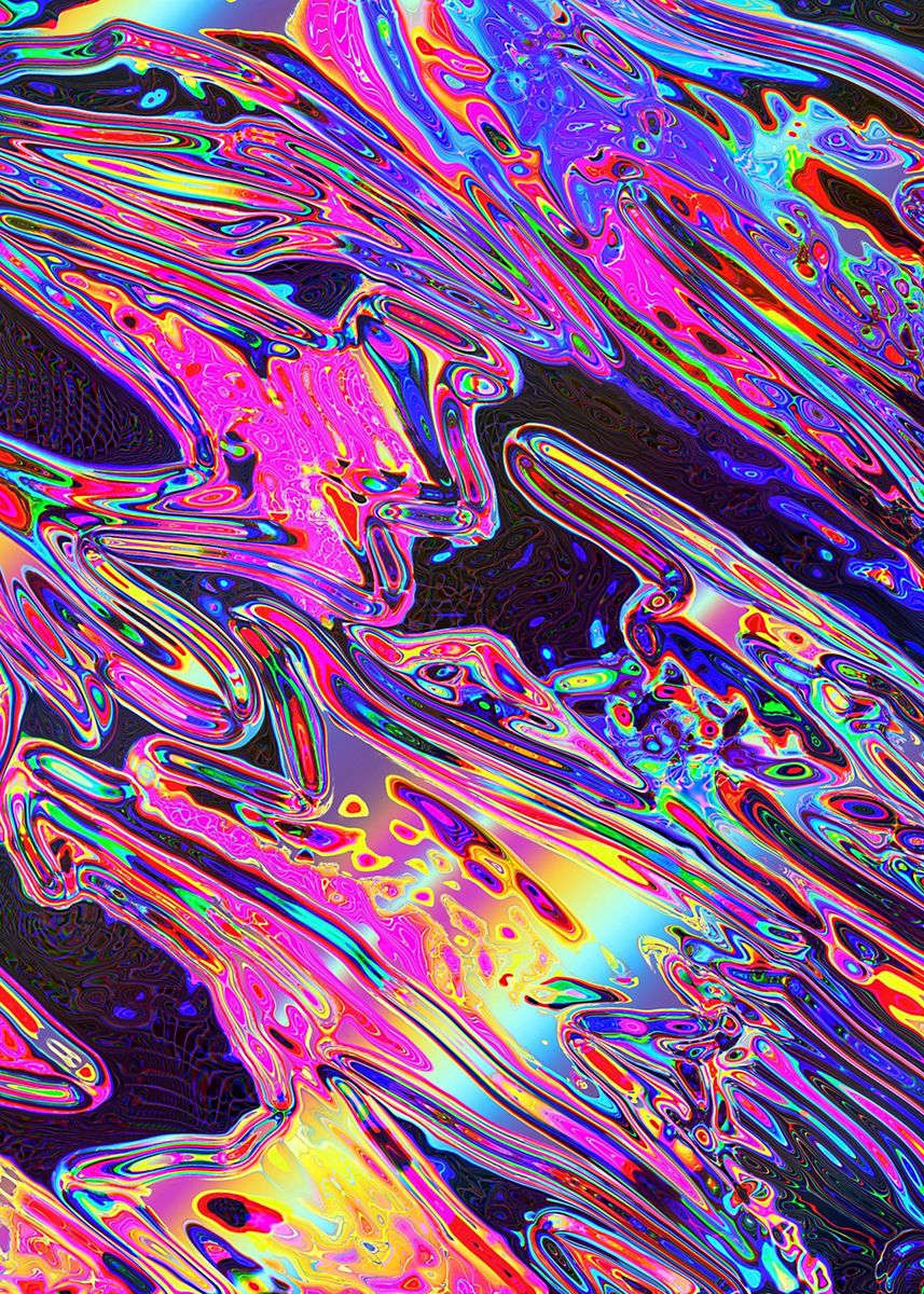 'Digital Texture' Poster, picture, metal print, paint by Nehemiah ...