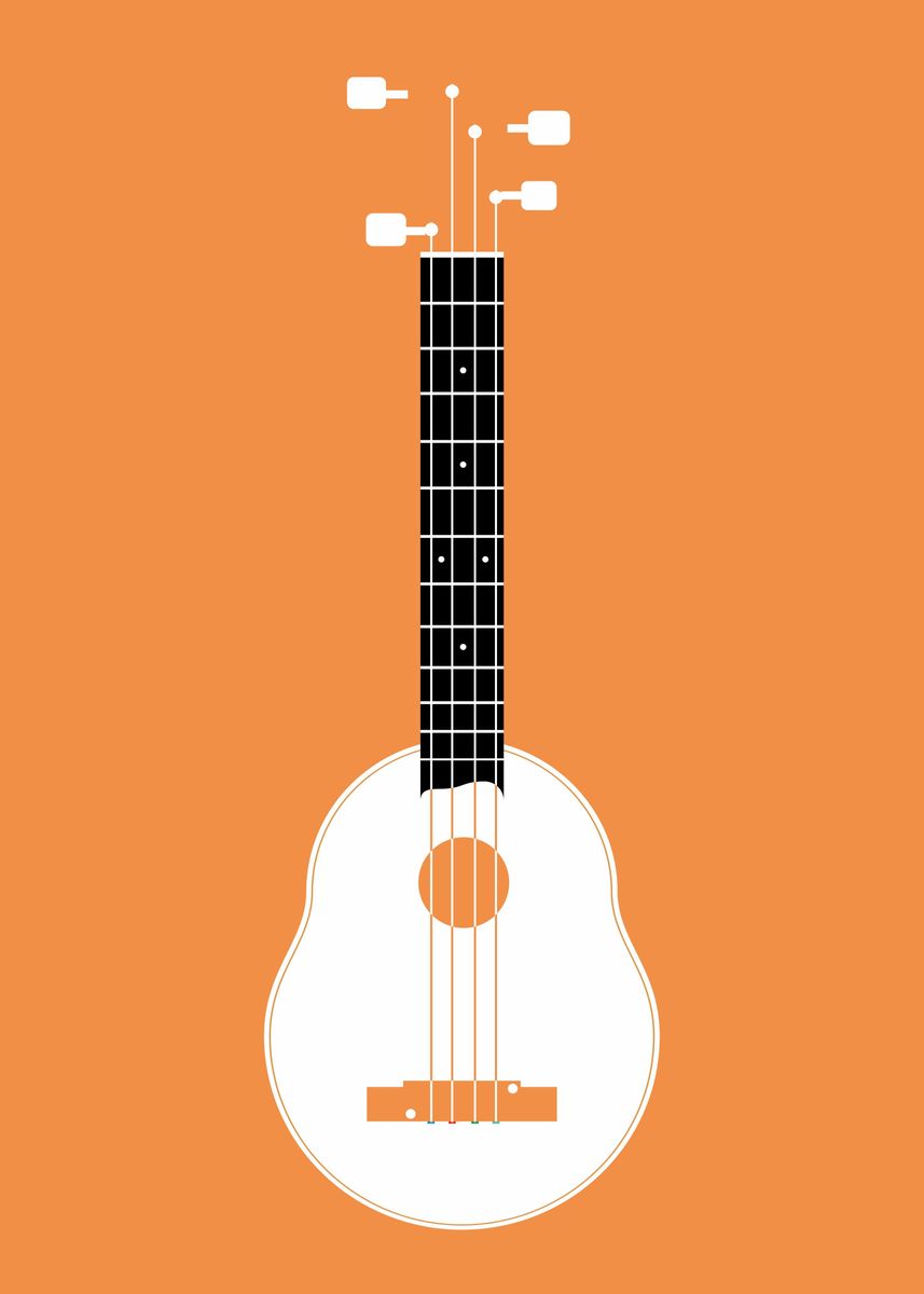 'Ukulele illustration' Poster, picture, metal print, paint by taurungka ...