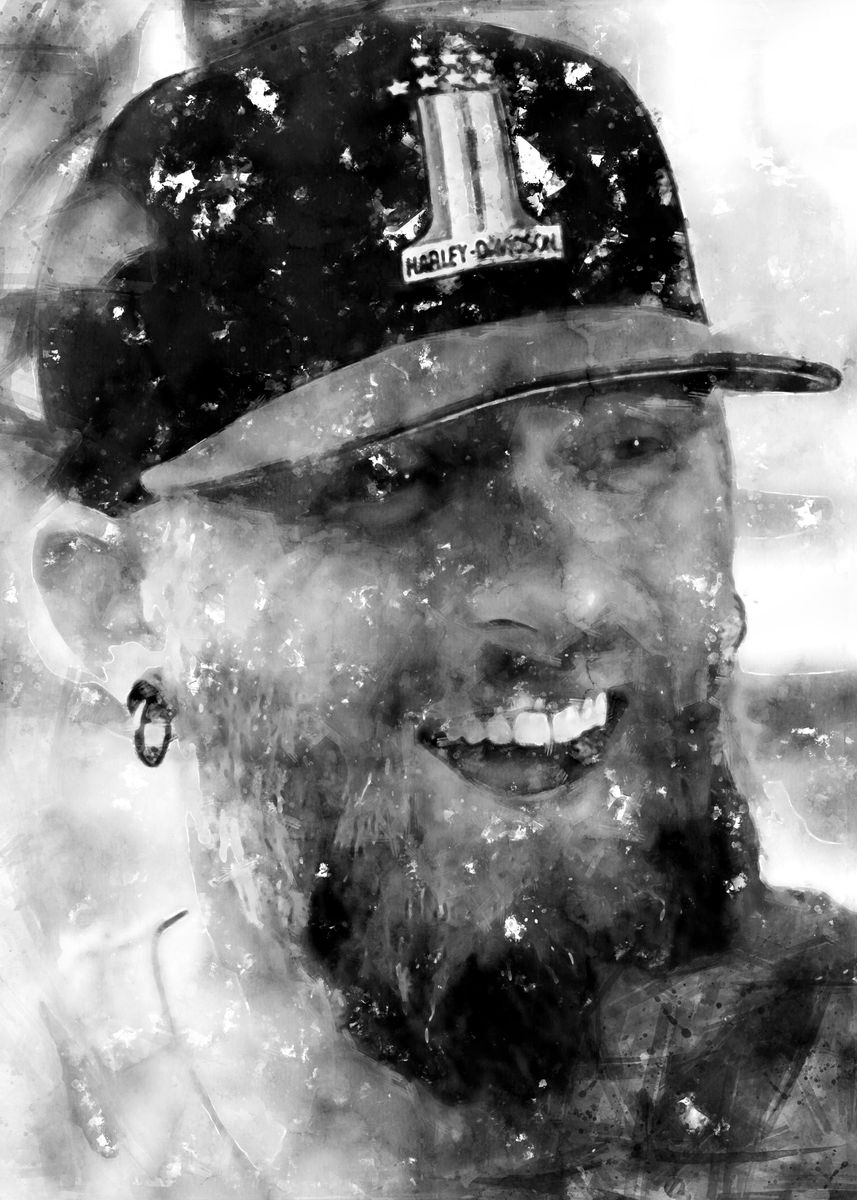 'Brantley Gilbert 15' Poster, picture, metal print, paint by Micole ...