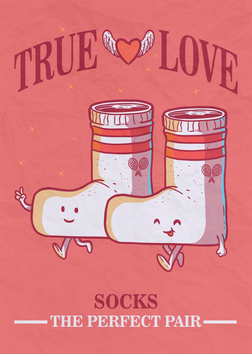 'Socks' Poster, picture, metal print, paint by pedrorsfernandes | Displate