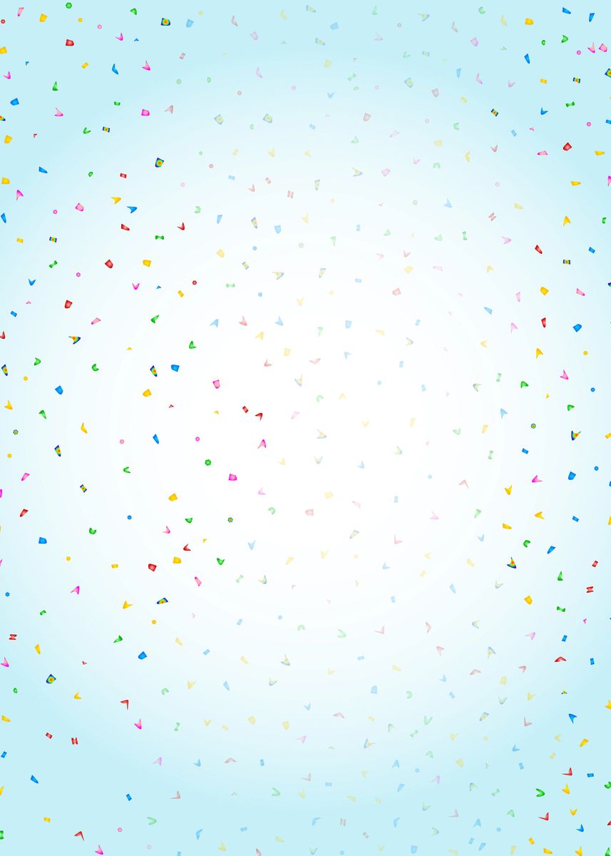 'Confetti Falling' Poster, picture, metal print, paint by HomeStead ...
