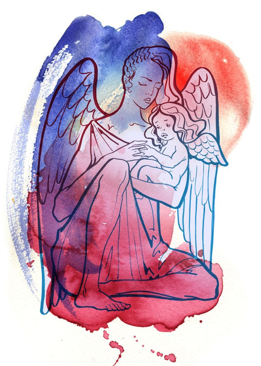 'Angels Advice' Poster, picture, metal print, paint by Kaloyan Nachev ...