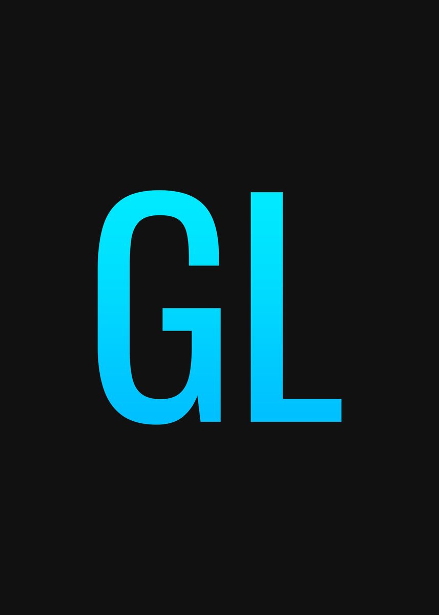 'GL Good Luck' Poster, picture, metal print, paint by PH Design | Displate