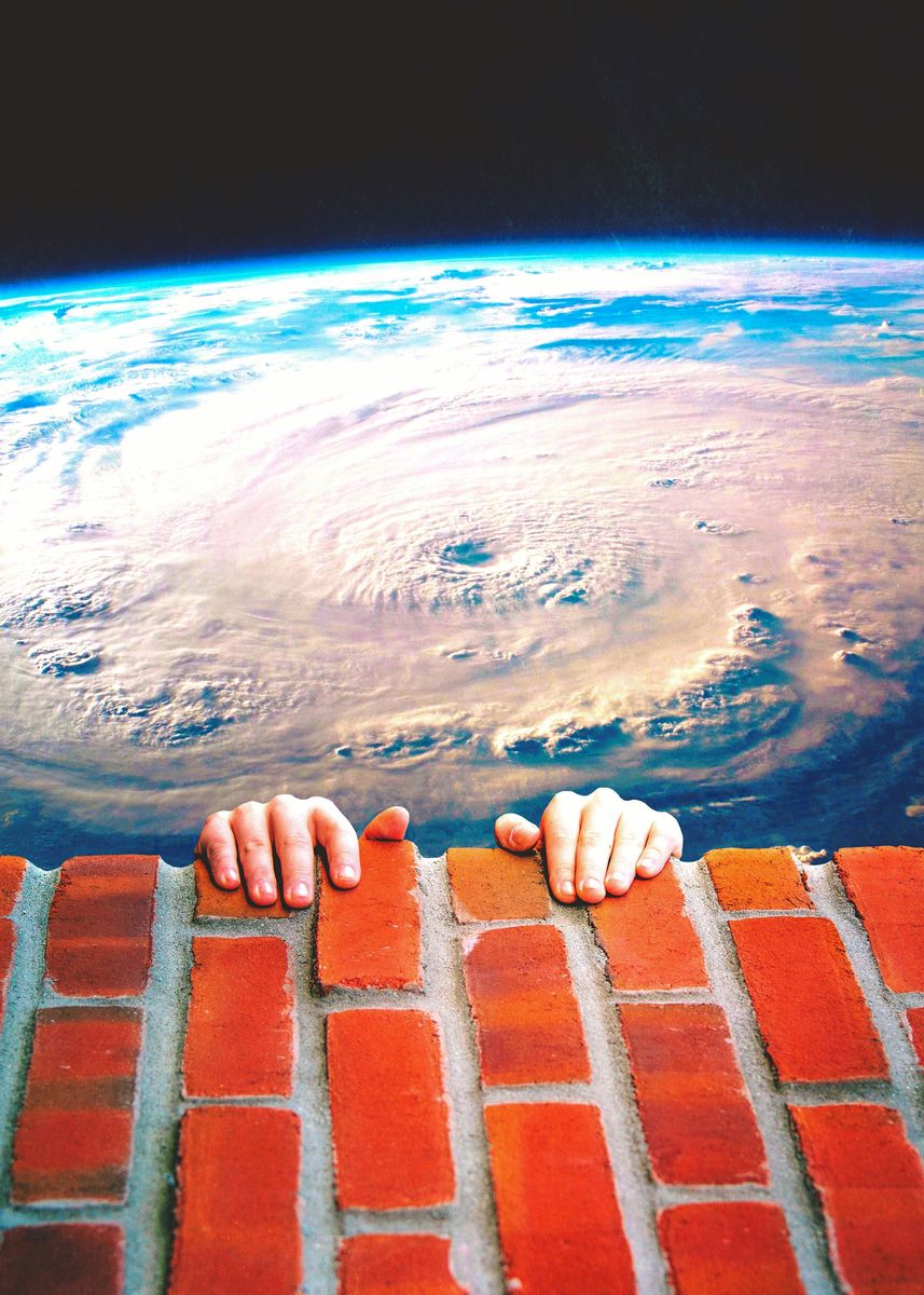 'Hang On' Poster, picture, metal print, paint by seam less | Displate