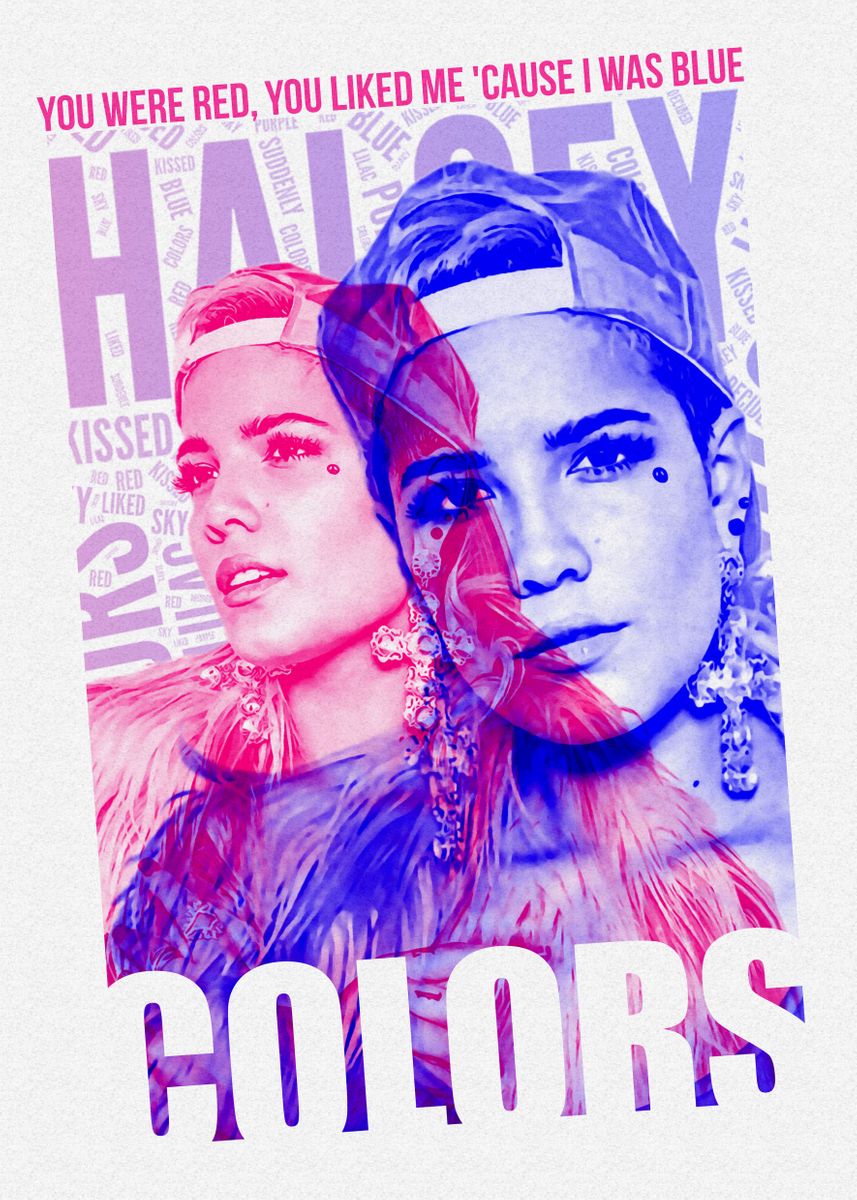 'HALSEY COLORS' Poster, picture, metal print, paint by Popart PosterS ...