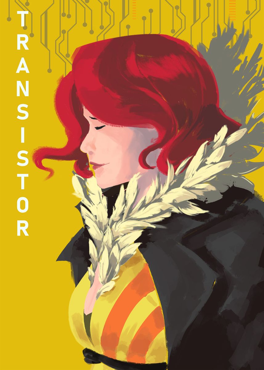'Transistor Red' Poster, picture, metal print, paint by Nine Rizan ...