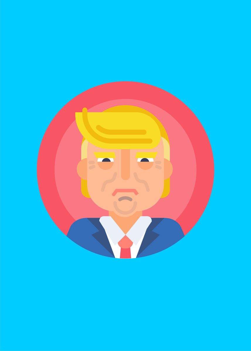 'Avatar donald trump' Poster, picture, metal print, paint by Indra ...