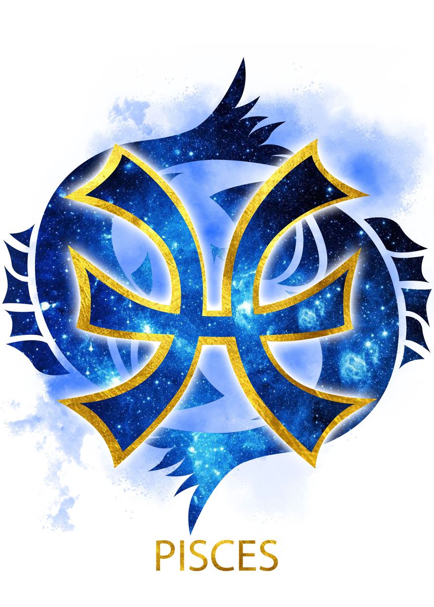 'Pisces' Poster, picture, metal print, paint by Uci Studio | Displate