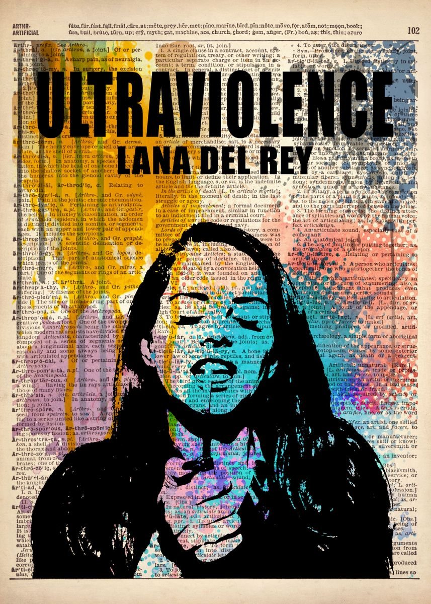 'Ultraviolence' Poster, picture, metal print, paint by Art popop | Displate