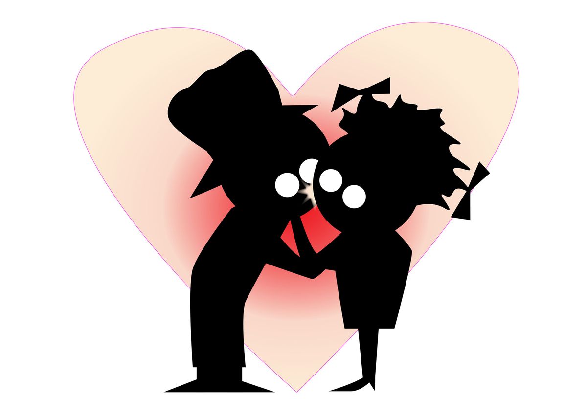 'Lovers First Kiss' Poster by HomeStead Digital | Displate