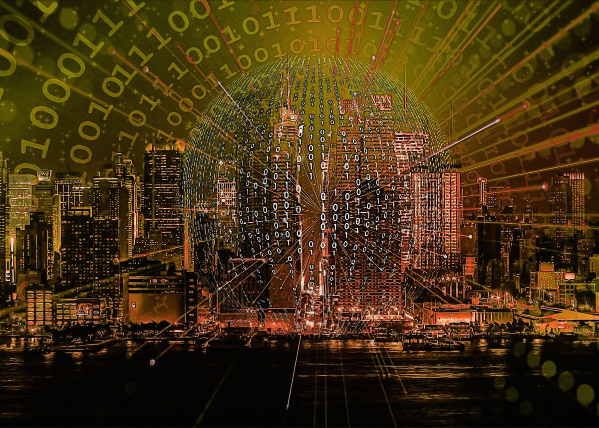 'Computer geometric shapes' Poster by Donma Art | Displate