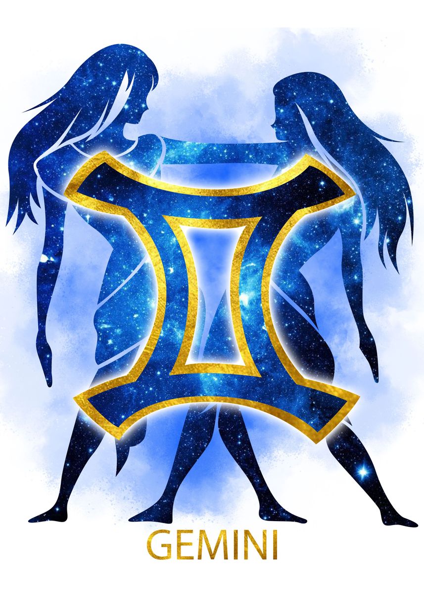 'Gemini' Poster, picture, metal print, paint by Uci Studio | Displate