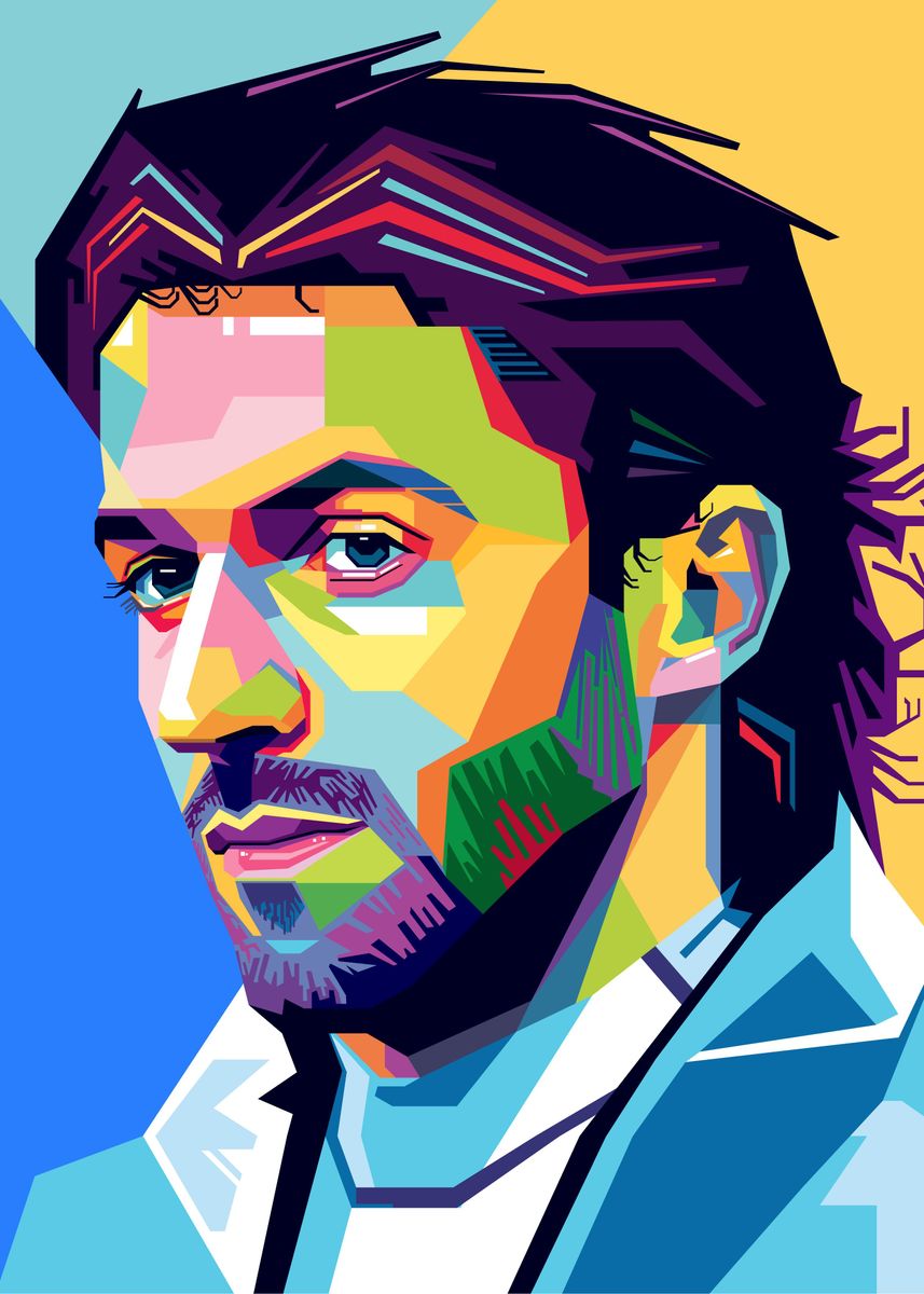'Del Piero' Poster, picture, metal print, paint by Laksana Ardie | Displate