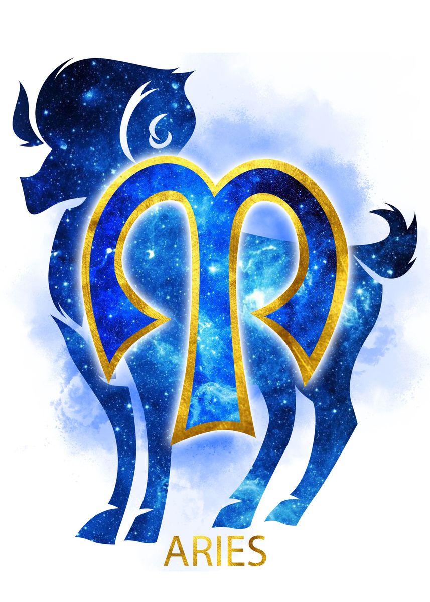 'Aries ' Poster, picture, metal print, paint by Uci Studio | Displate