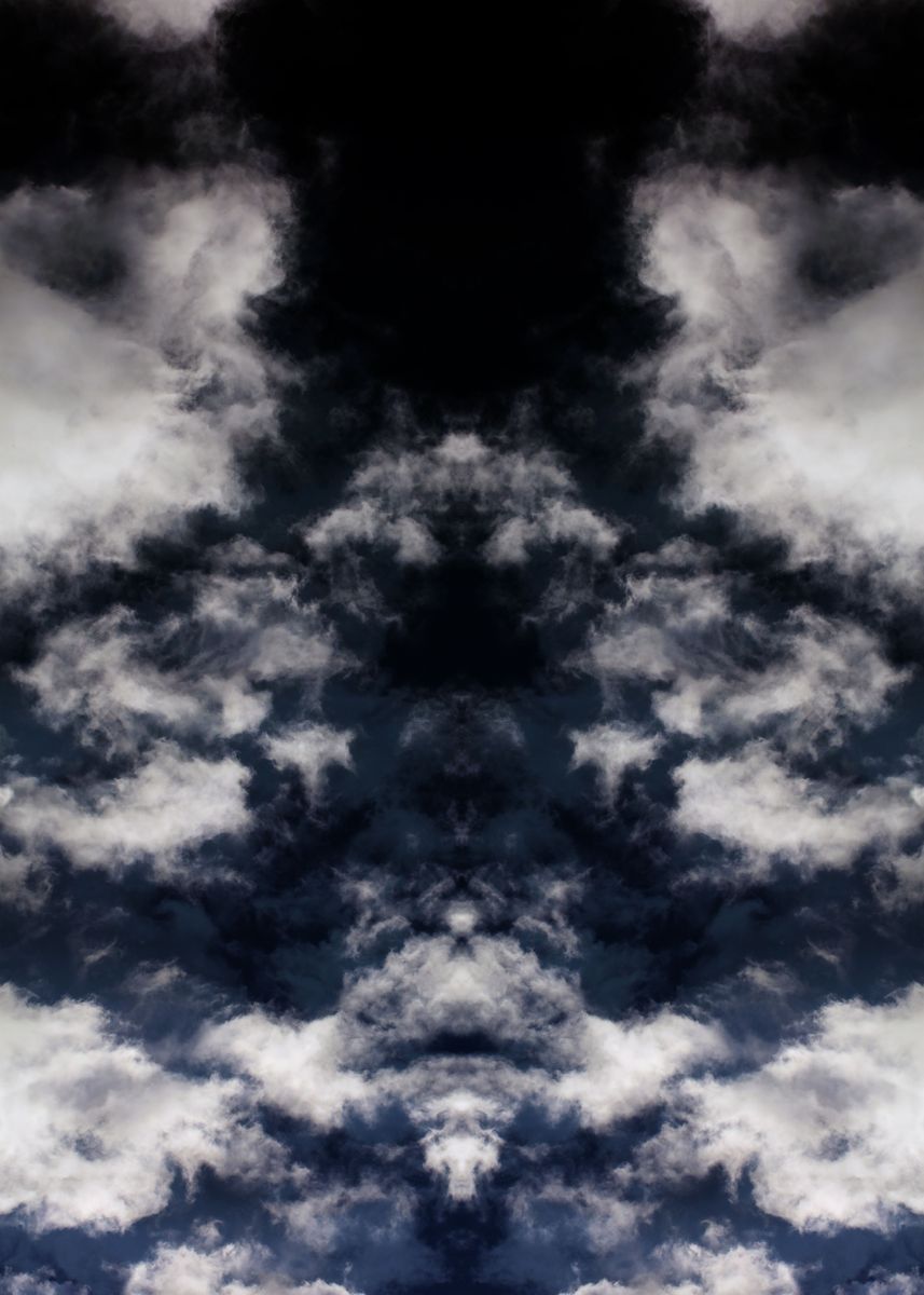 'Psychedelic trippy sky' Poster, picture, metal print, paint by ...