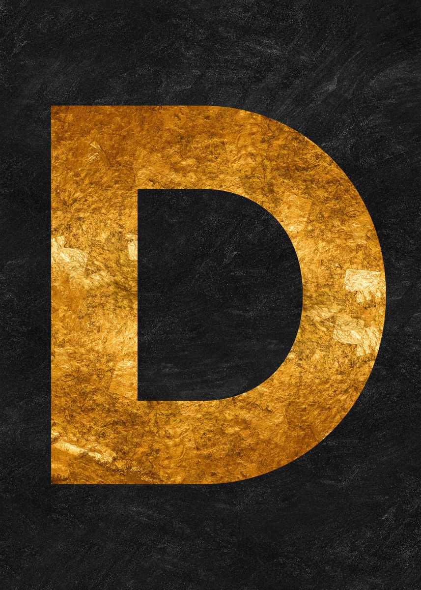 'letter d' Poster, picture, metal print, paint by SplashDesign | Displate