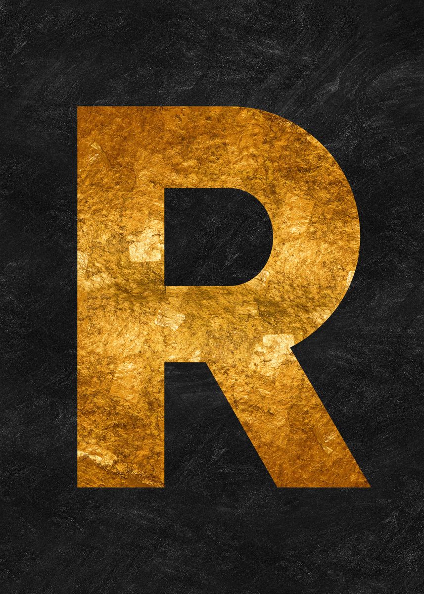 'letter r' Poster, picture, metal print, paint by SplashDesign | Displate