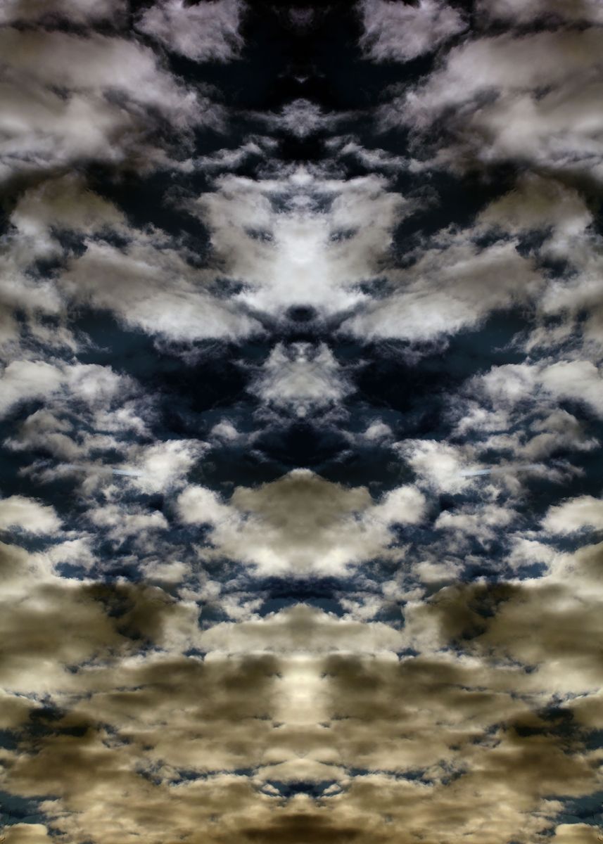 'Psychedelic trippy sky' Poster, picture, metal print, paint by ...