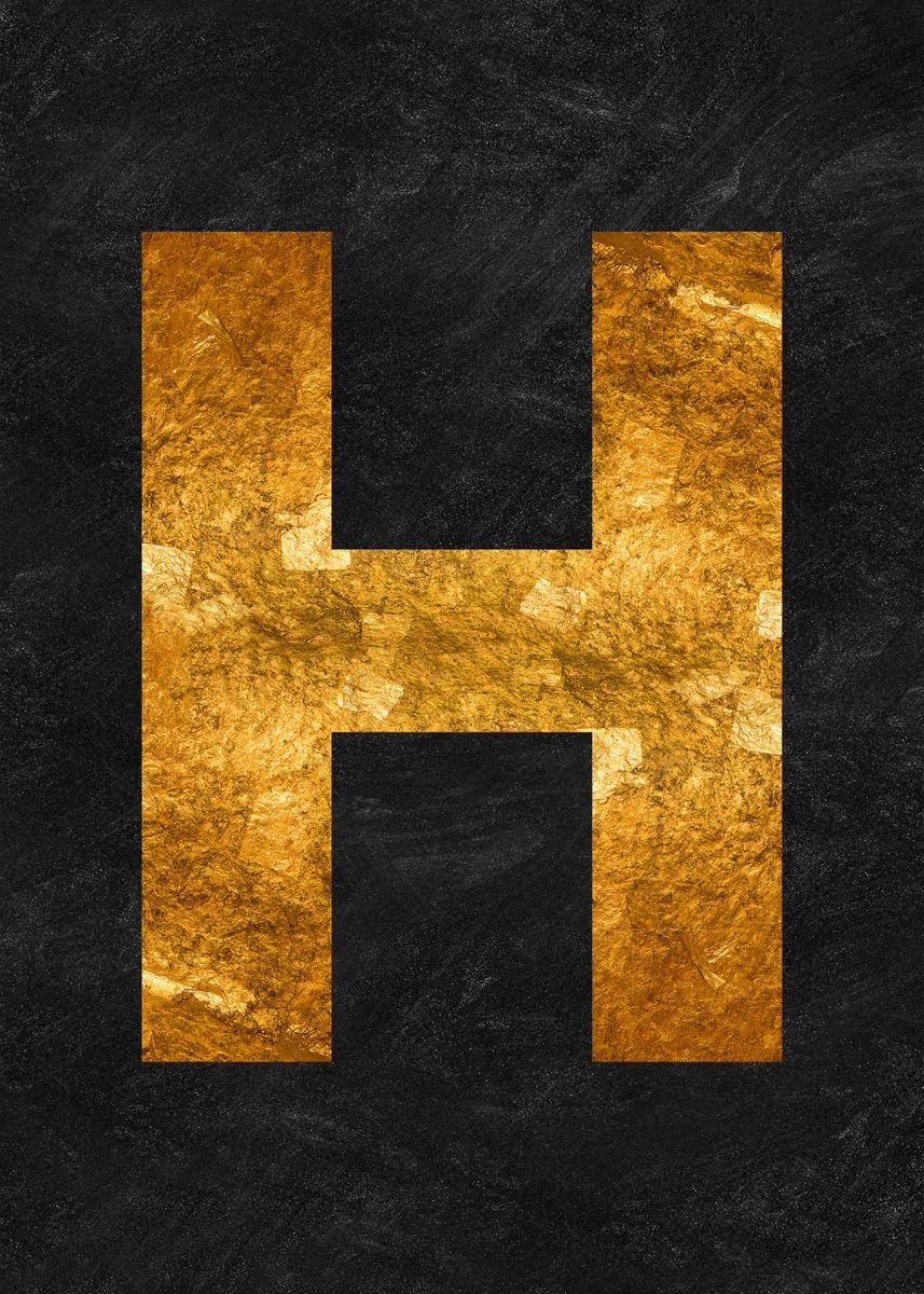 'letter h' Poster by SplashDesign | Displate