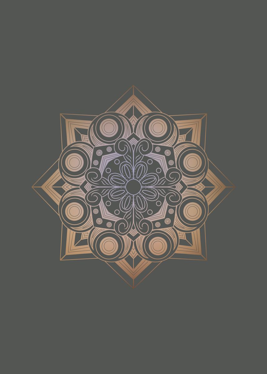 'mandala pattern 1' Poster, picture, metal print, paint by Firli Ansyah ...