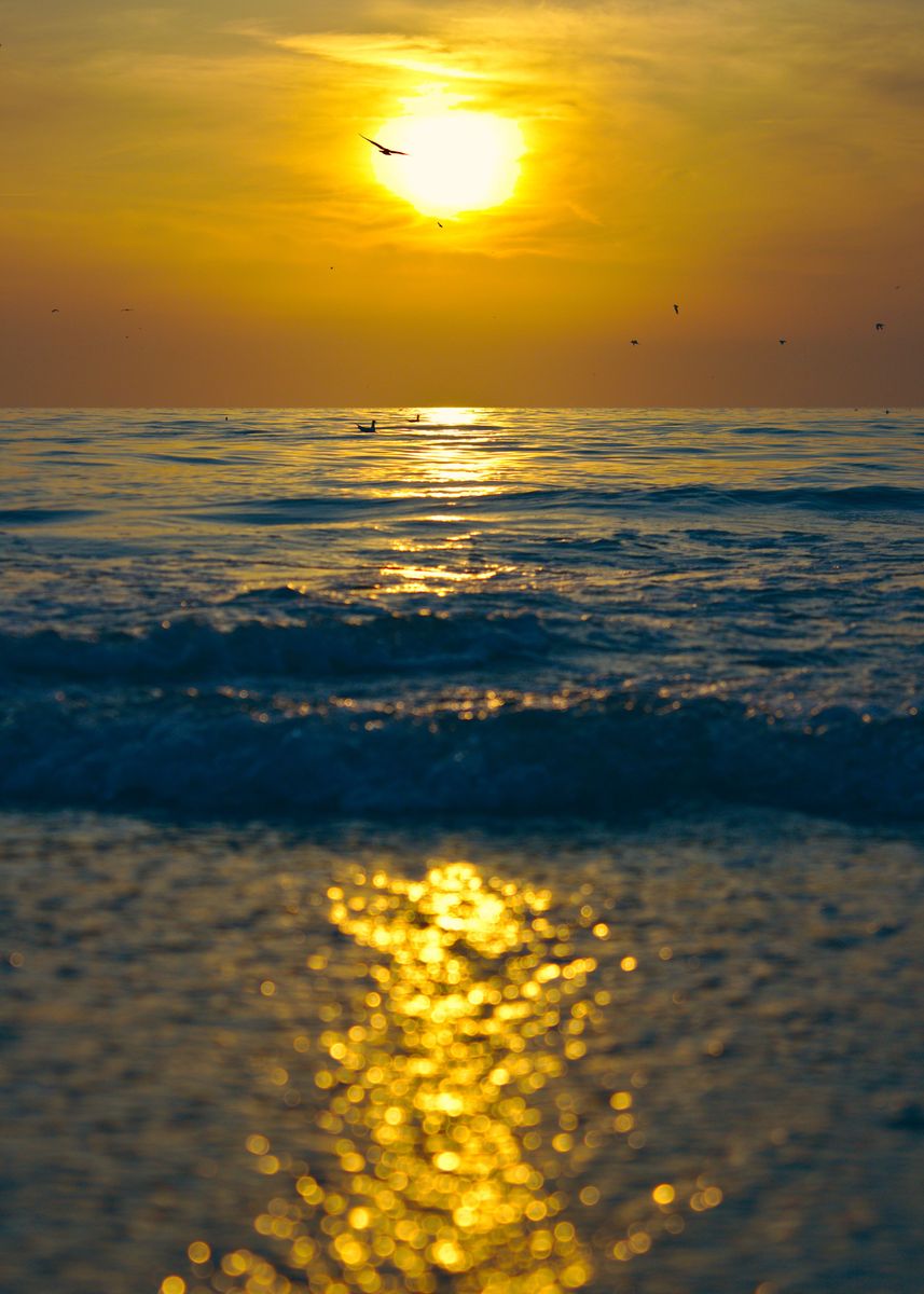 'sunset' Poster, picture, metal print, paint by Marvin | Displate