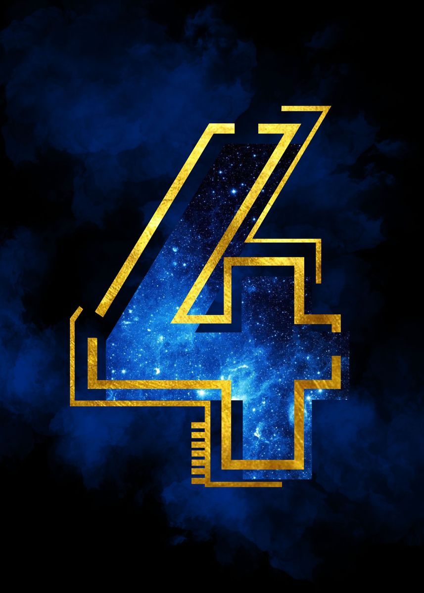 'Four' Poster, picture, metal print, paint by Uci Studio | Displate