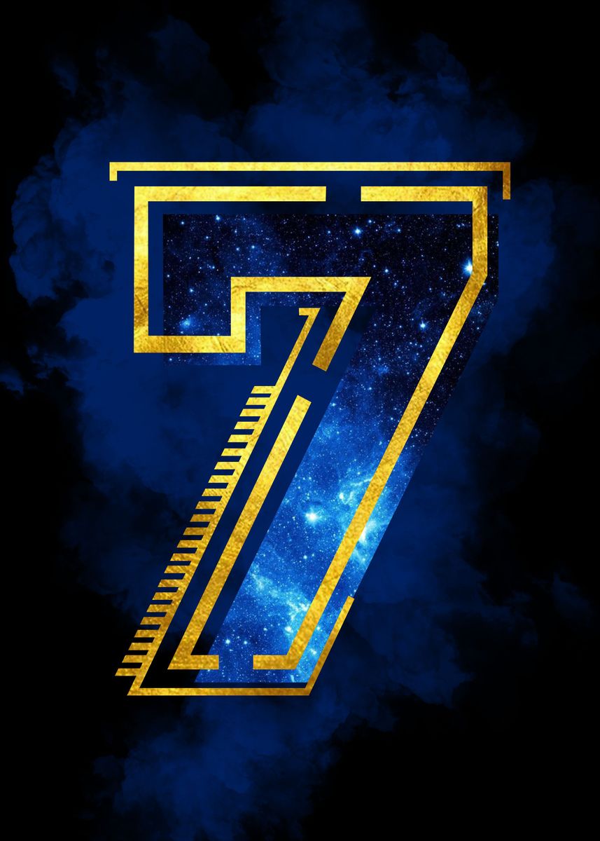 'Seven' Poster, picture, metal print, paint by Uci Studio | Displate