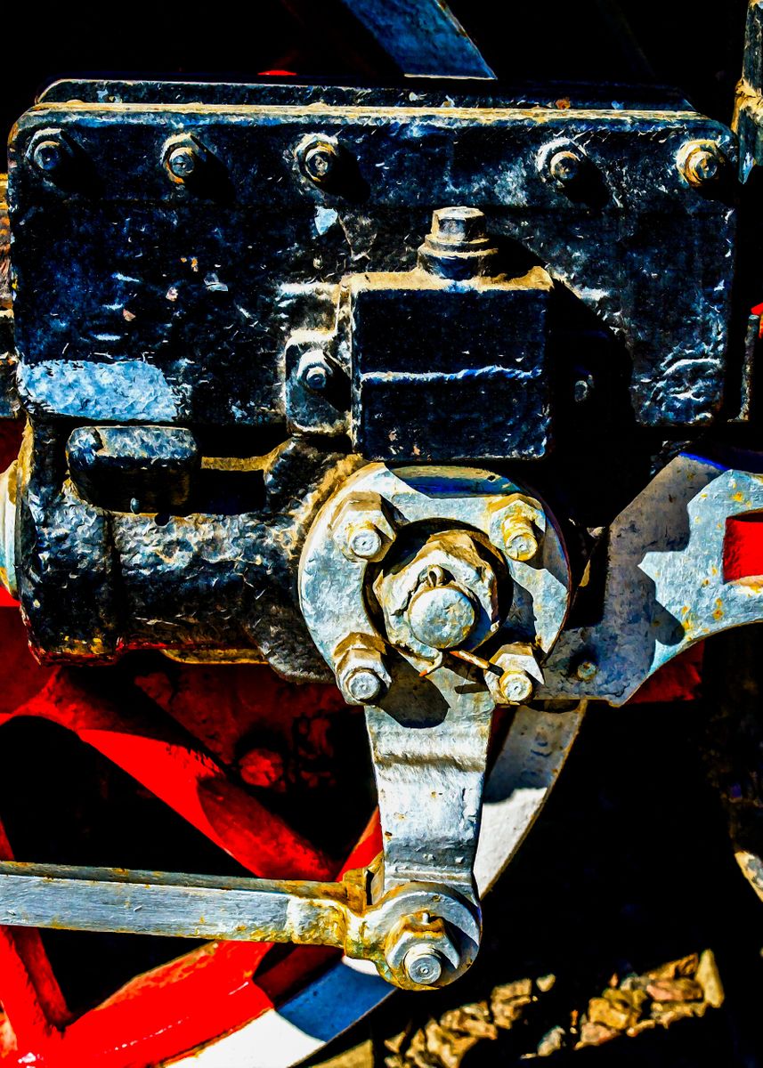 'Crosshead Piston Main Rods' Poster, picture, metal print, paint by Art ...